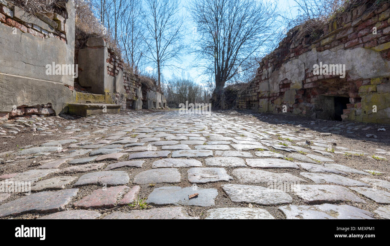 Ghost town of Kustrin, ruins of deserted Prussian town destroyed by the ...