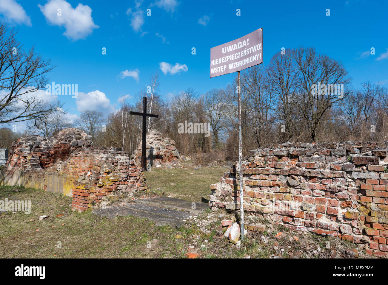 Ghost town of Kustrin, ruins of deserted Prussian town destroyed by the ...