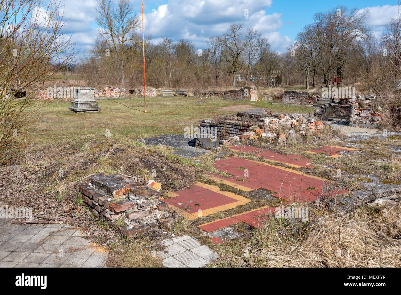 Ghost town of Kustrin, ruins of deserted Prussian town destroyed by the ...