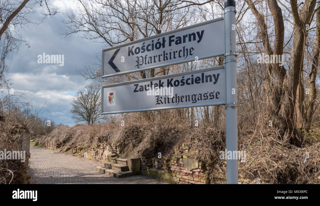 Ghost town of Kustrin, ruins of deserted Prussian town destroyed by the ...