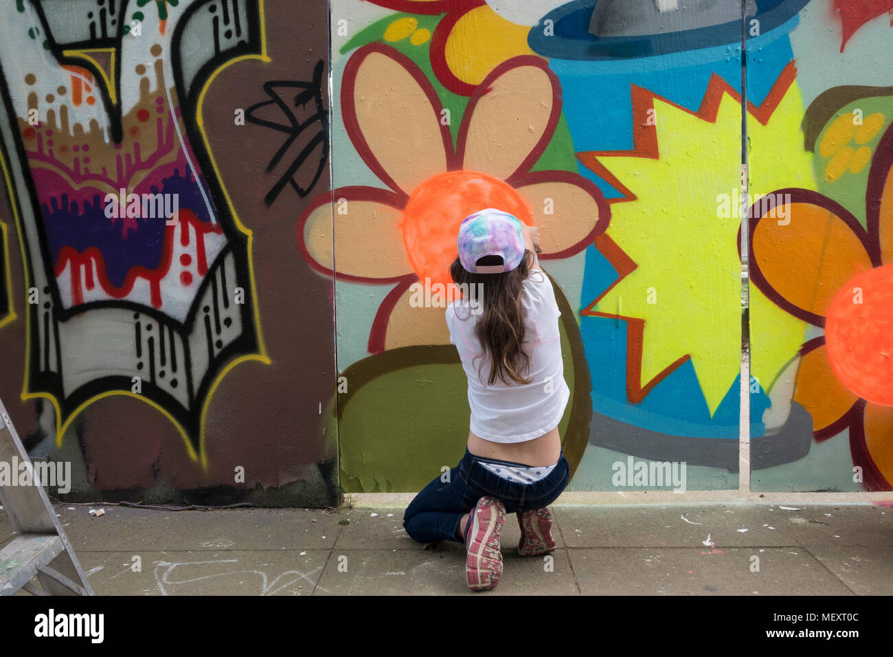 Graffiti Class in Croydon Stock Photo - Alamy