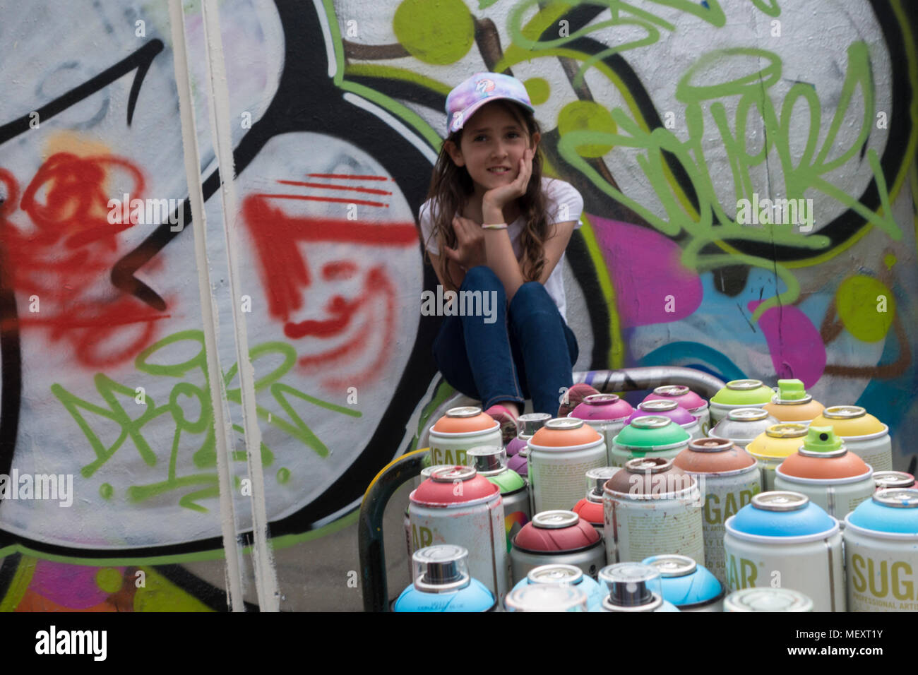Graffiti Class in Croydon Stock Photo - Alamy