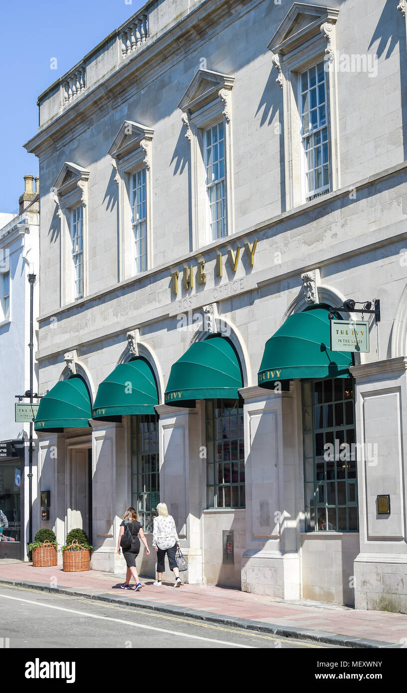 The Ivy in the Lanes restaurant in Ship Street Brighton on the site of ...