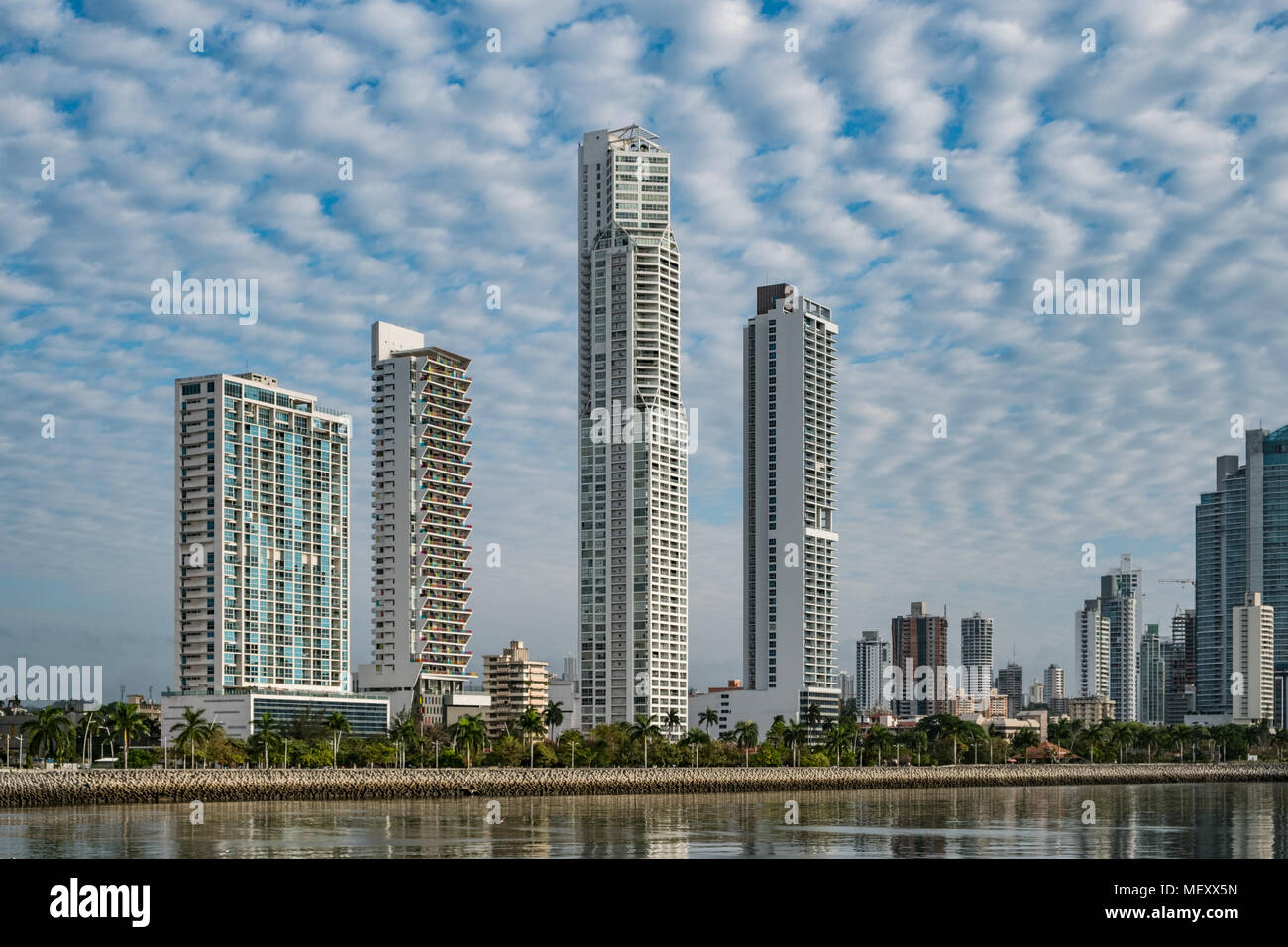 city skyline, skyscraper buildings, modern cityscape of Panama City ...