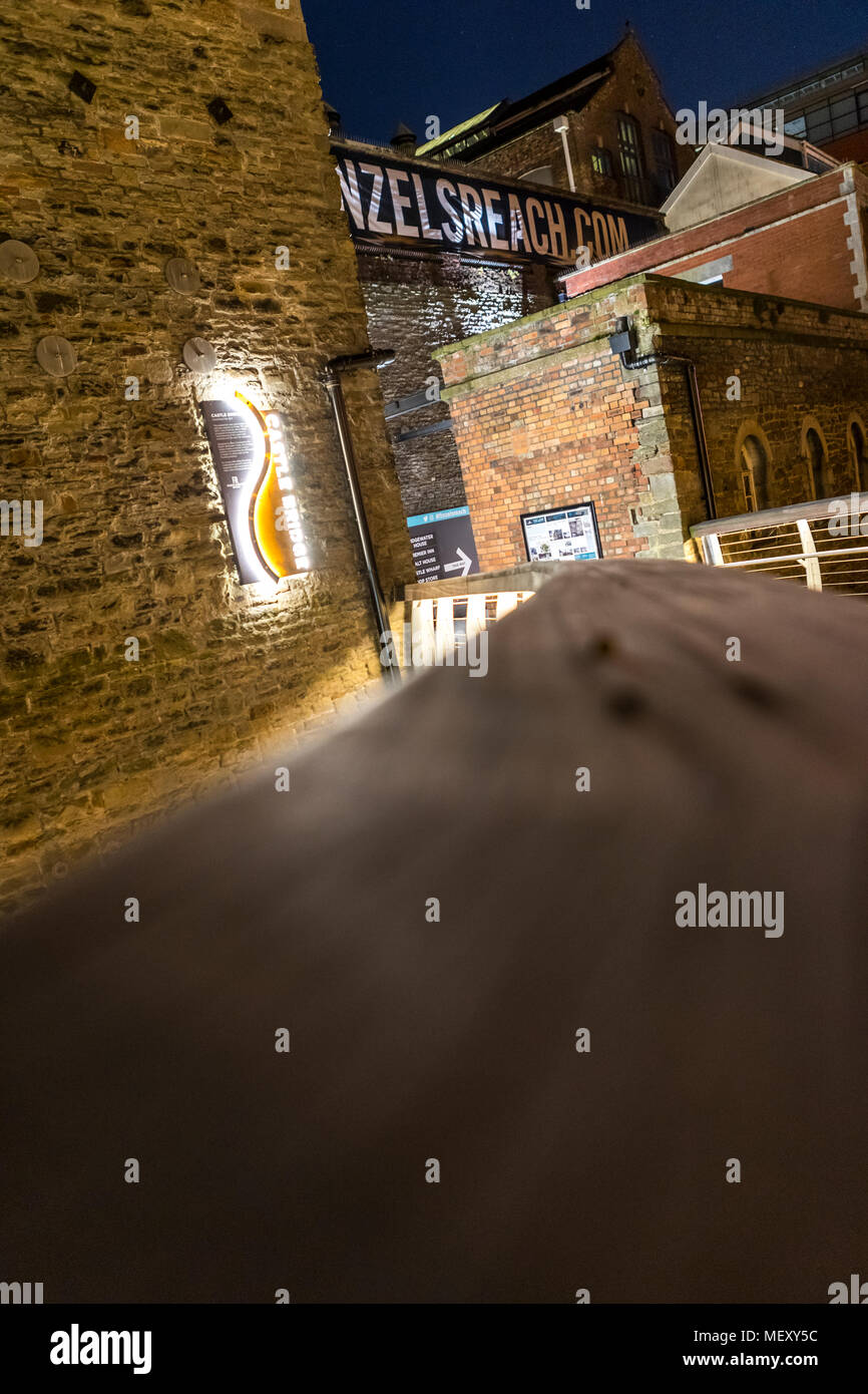 Castle Park Bridge, new serpentine footbridge, and Finzels Reach at ...