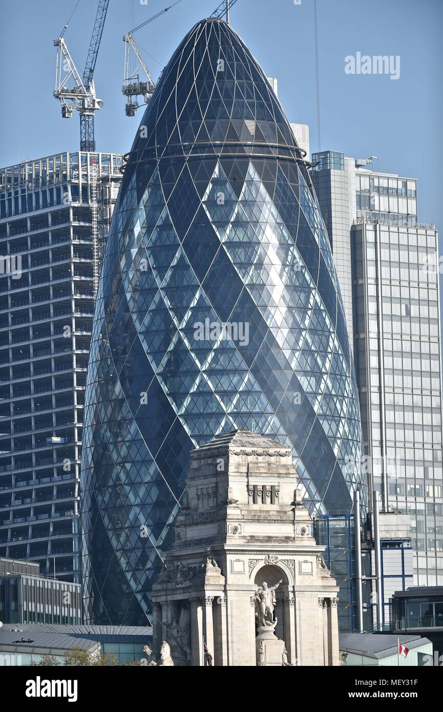 London's sky scrapers and changing skyline Stock Photo - Alamy