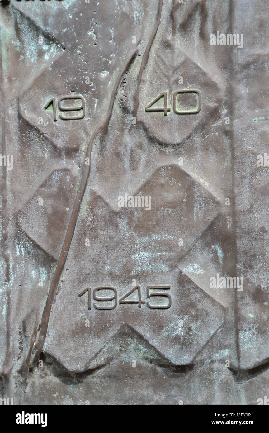 Memorial Sign Second World War Two At The Holocaust Museum Amsterdam ...