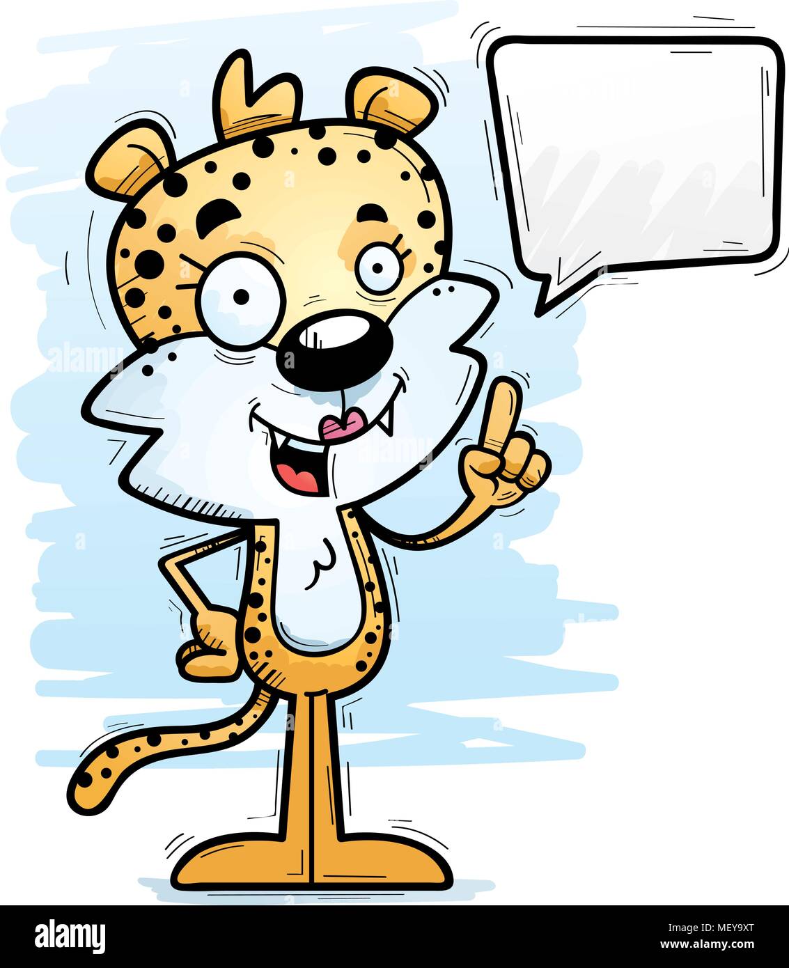 A cartoon illustration of a female leopard talking Stock Vector Image ...