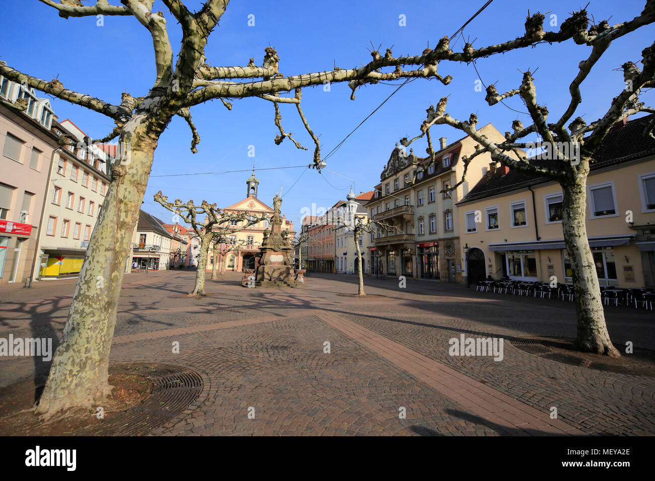 Rastatt - Baroque town in Germany close Karlsruhe, the Rhine and French ...