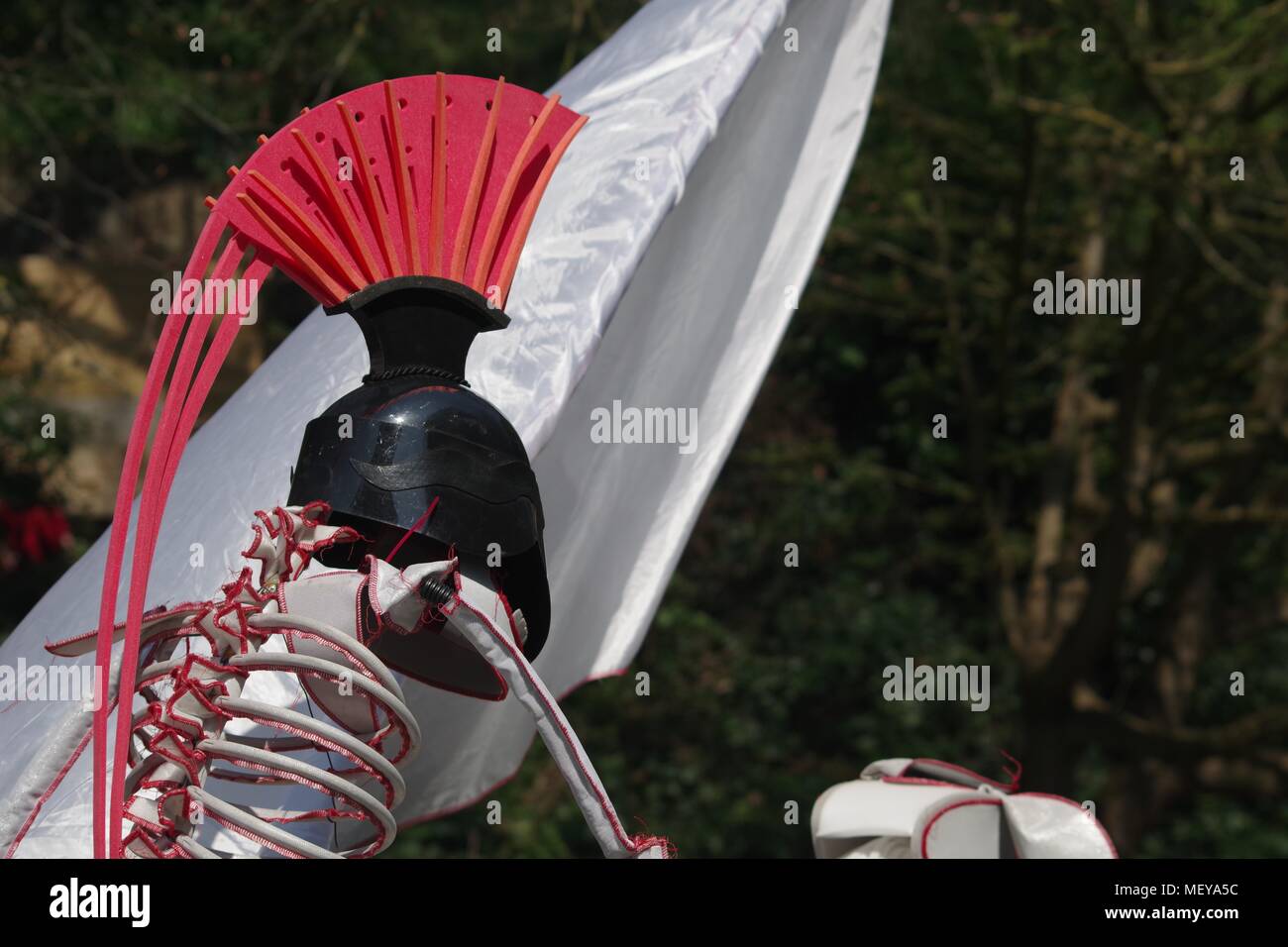 Roman Horse and Rider Skeleton Puppet with White Silky Banner at ramm's ...