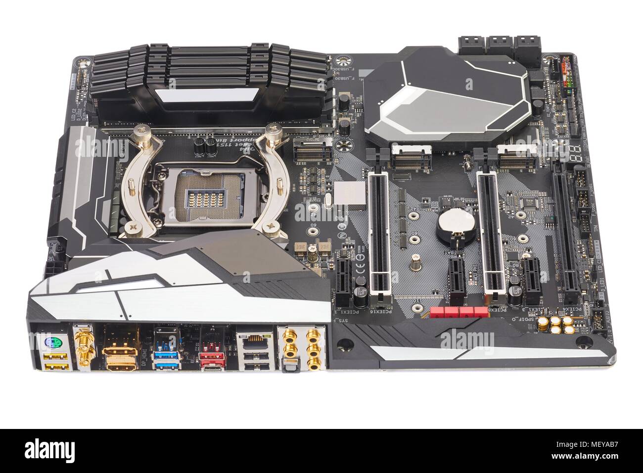 Computer Motherboard Back Side Stock Photo - Alamy