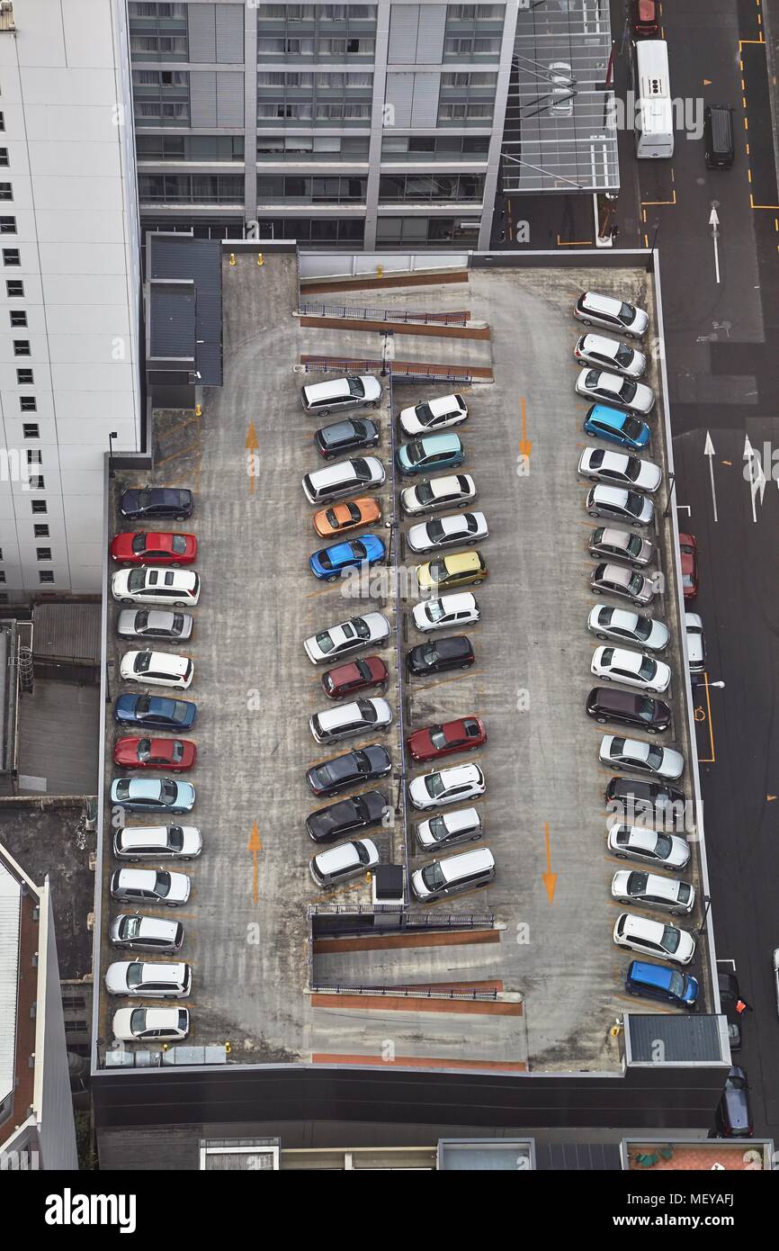 Cars parking on a rooftop Stock Photo - Alamy
