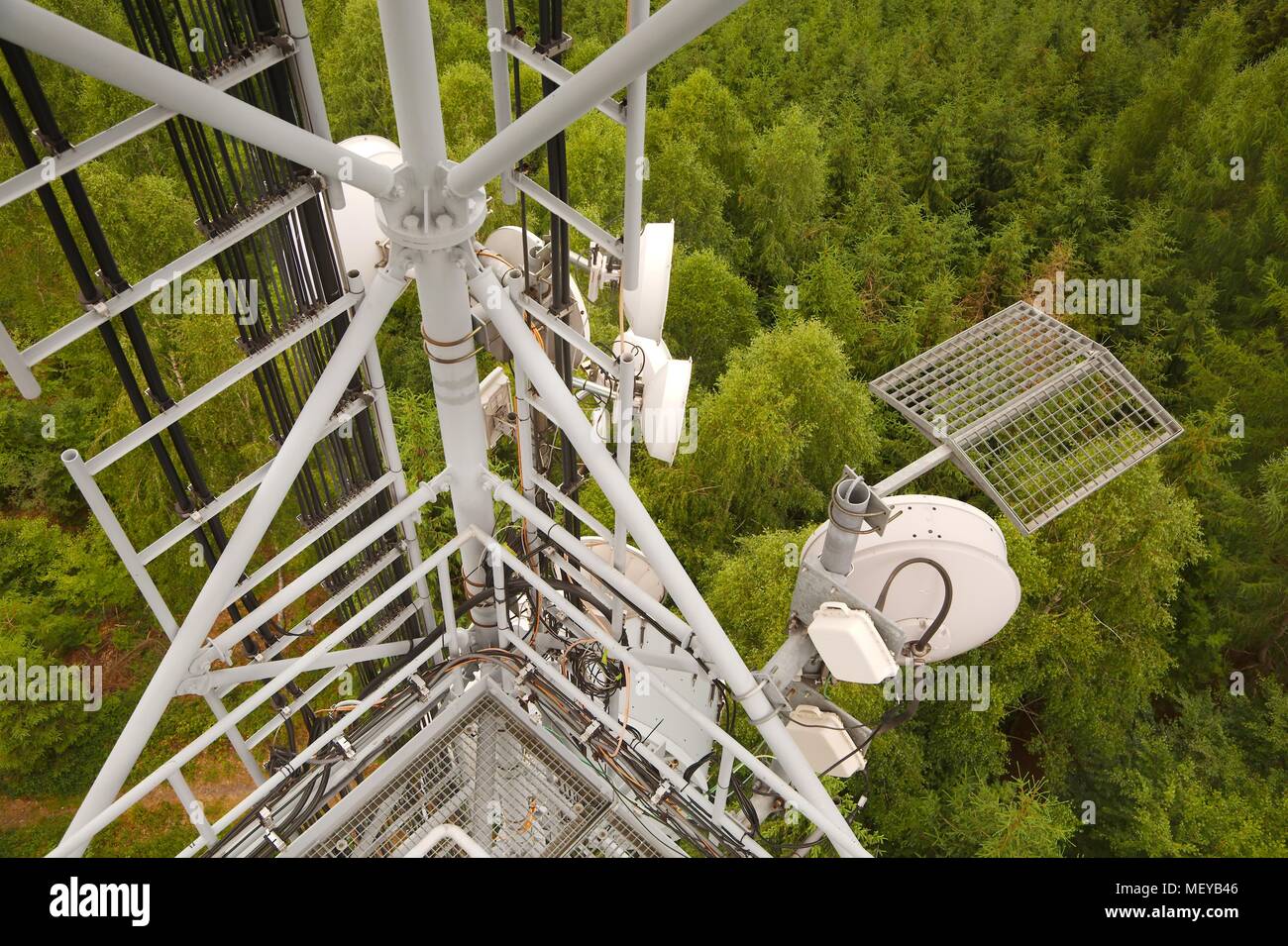 Transmitter station detail Stock Photo - Alamy