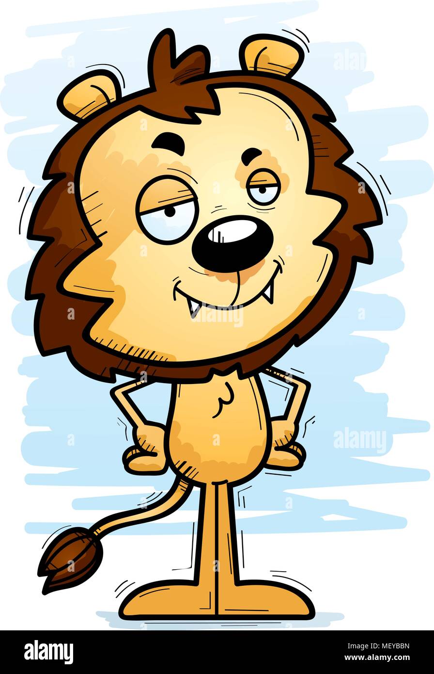 Confident lion Stock Vector Images - Alamy