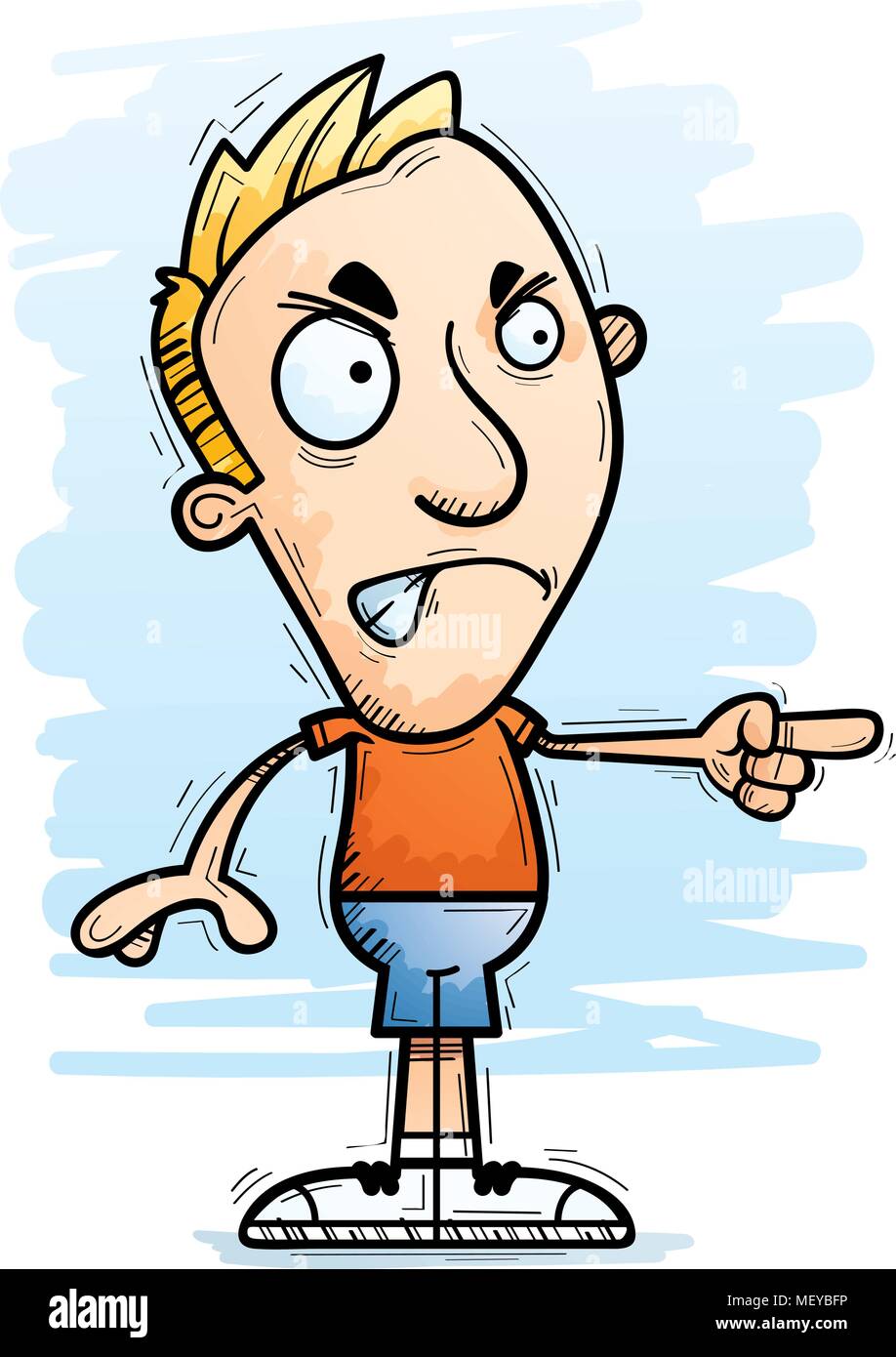 Cartoon Guy Pointing At You