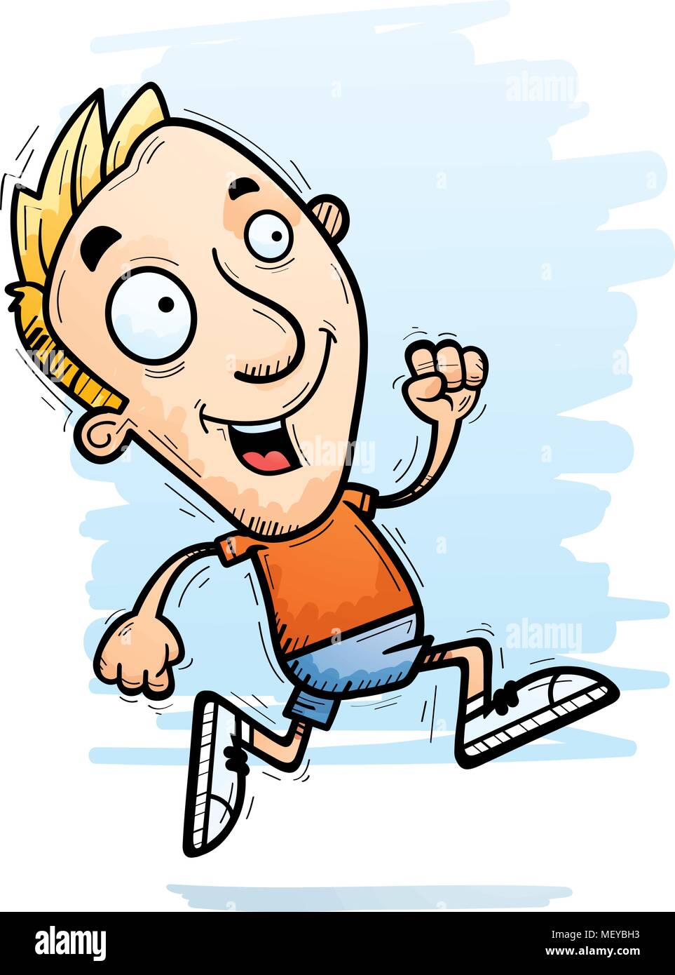 A cartoon illustration of a man running Stock Vector Image & Art - Alamy