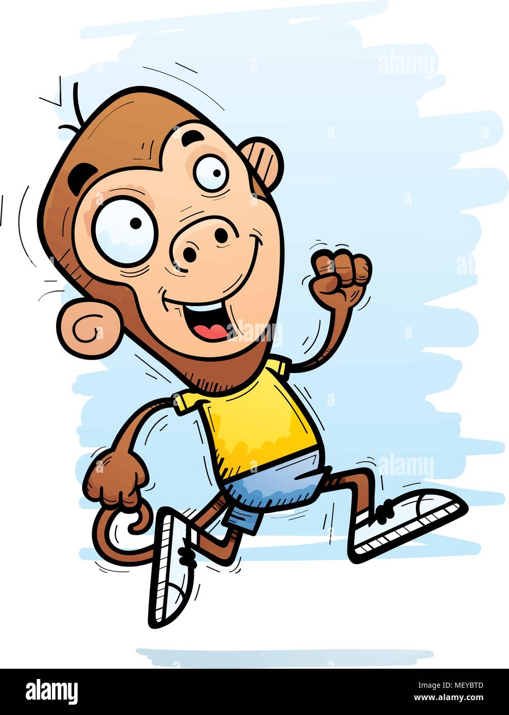 Running monkey Stock Vector Images - Alamy