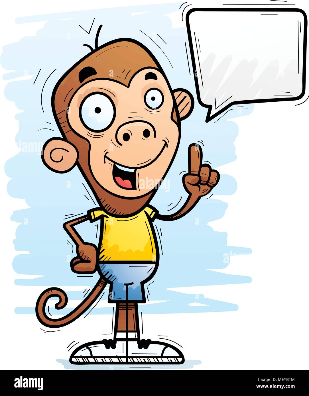 A cartoon illustration of a monkey talking Stock Vector Image & Art - Alamy