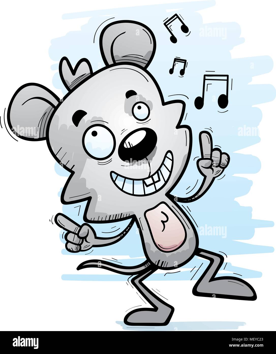 A cartoon illustration of a male mouse dancing Stock Vector Image & Art ...