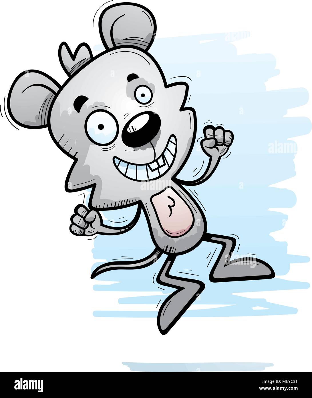 A cartoon illustration of a male mouse jumping Stock Vector Image & Art ...