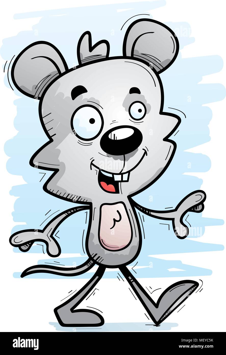 A cartoon illustration of a male mouse walking Stock Vector Image & Art ...
