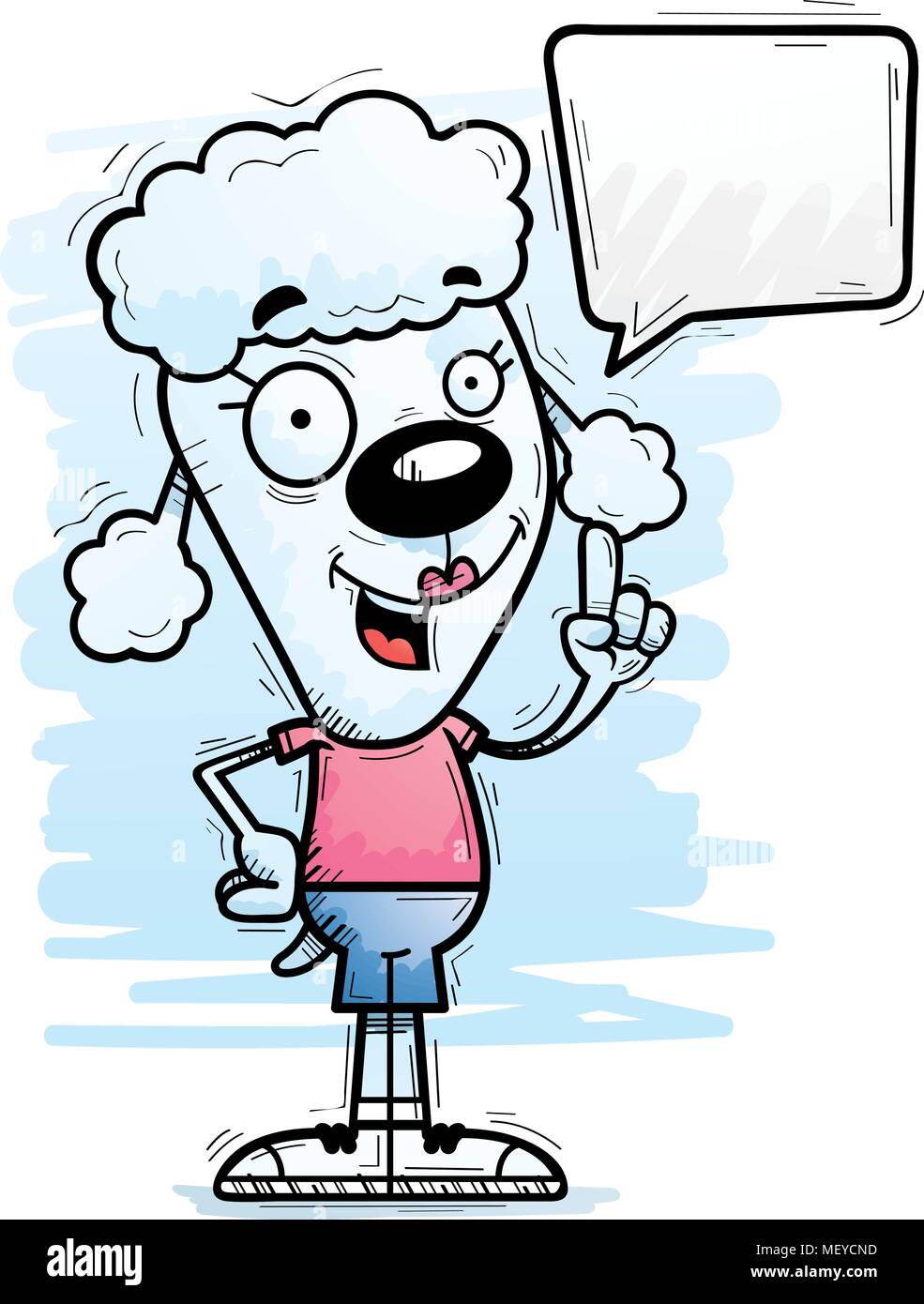 A cartoon illustration of a poodle talking Stock Vector Image & Art - Alamy