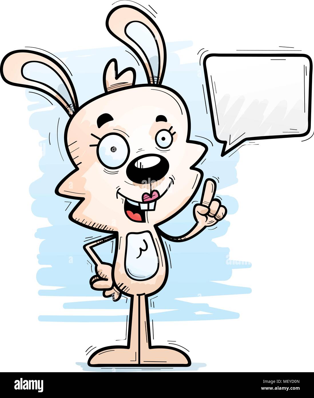 Cartoon illustration rabbit talking hi-res stock photography and images ...