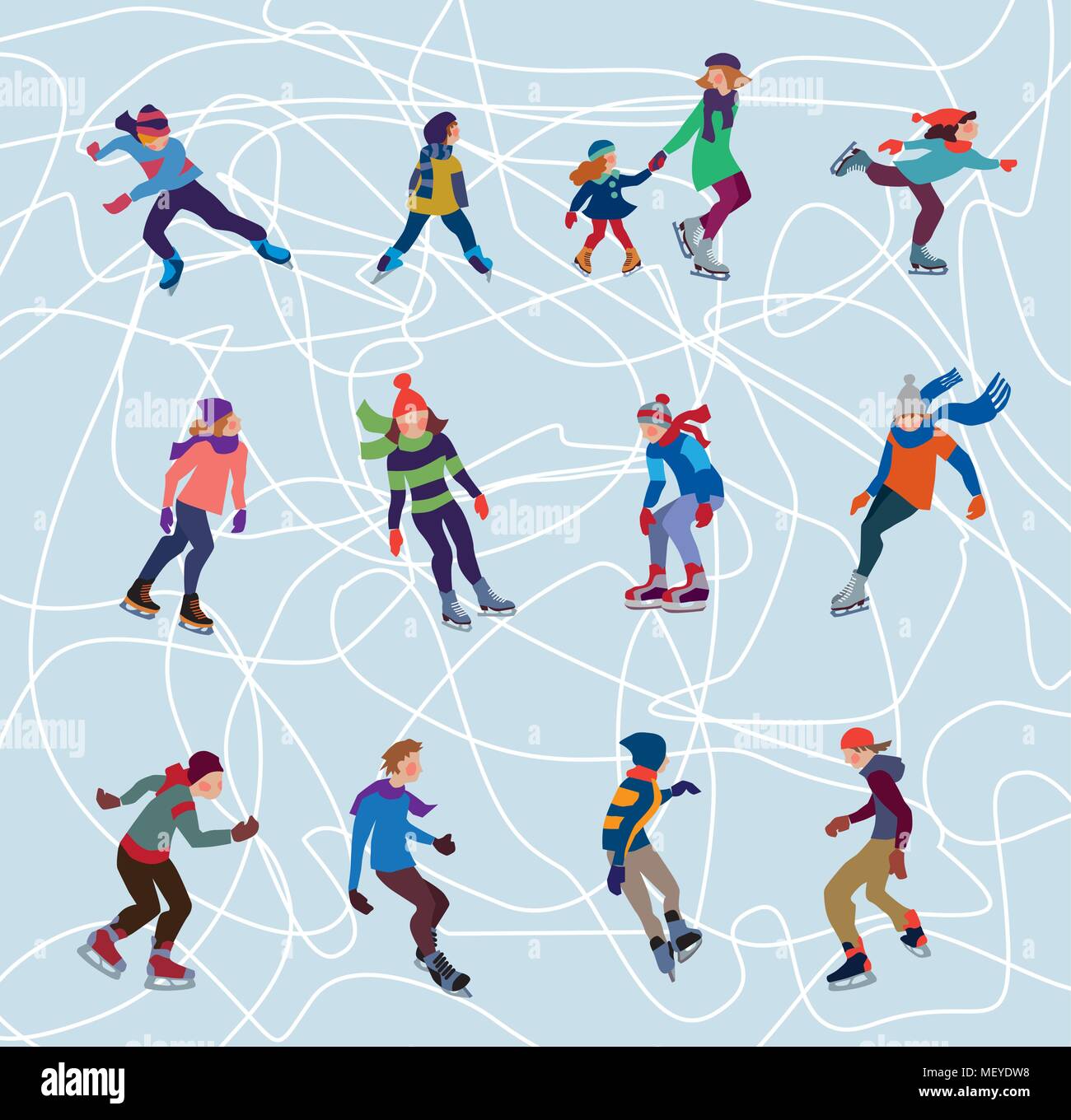 Teenager skating Stock Vector Images - Alamy