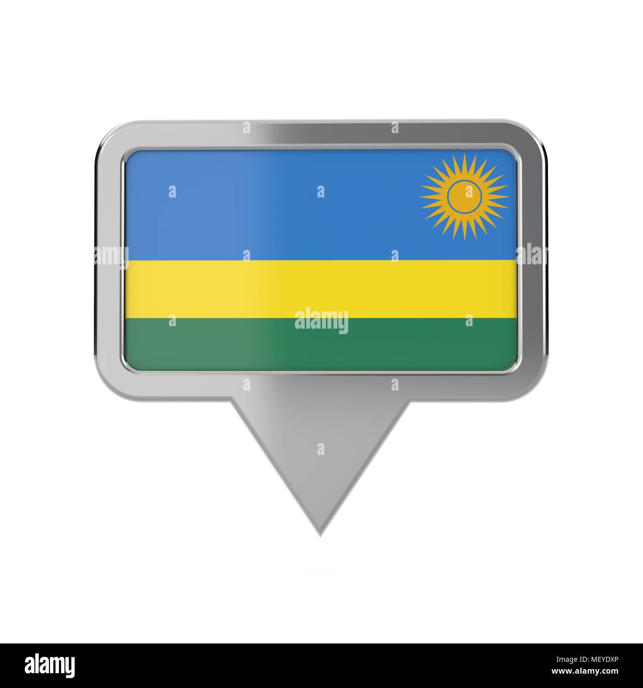 3d rendering rwanda national Cut Out Stock Images & Pictures - Alamy