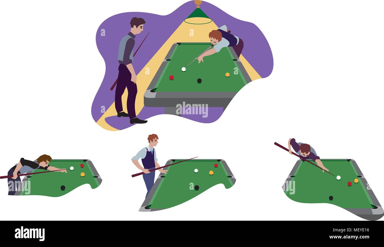 Vector Billiards Stock Vector Images - Alamy