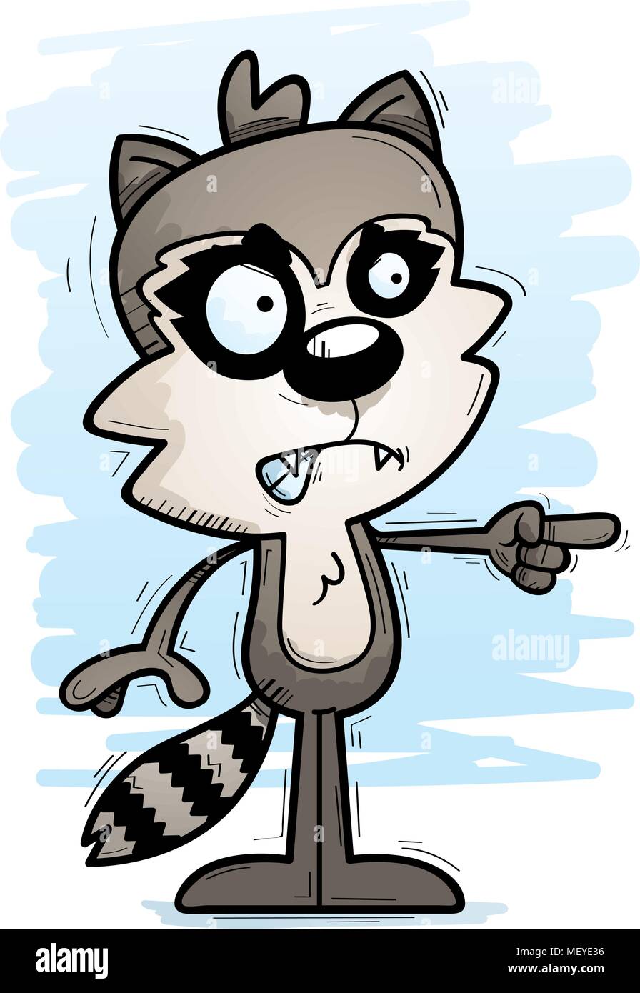 Angry Raccoon Cartoon