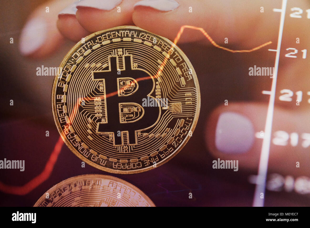 Virtual currency charts hi-res stock photography and images - Alamy