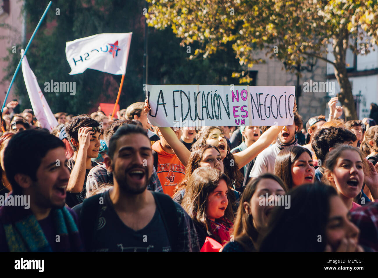 Santiago Chile Downtown People Stock Photos & Santiago Chile Downtown ...