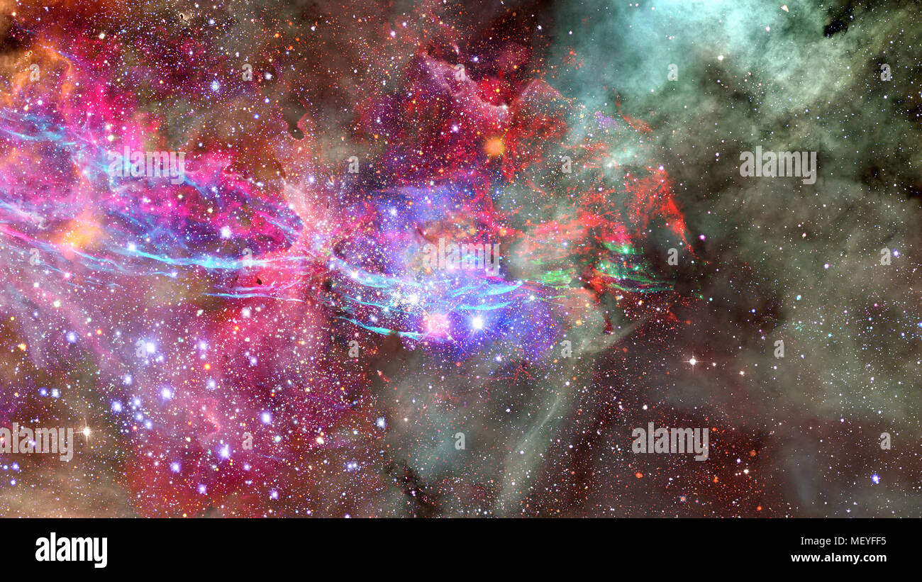 Universe filled with stars, nebula and galaxy. Elements of this image ...