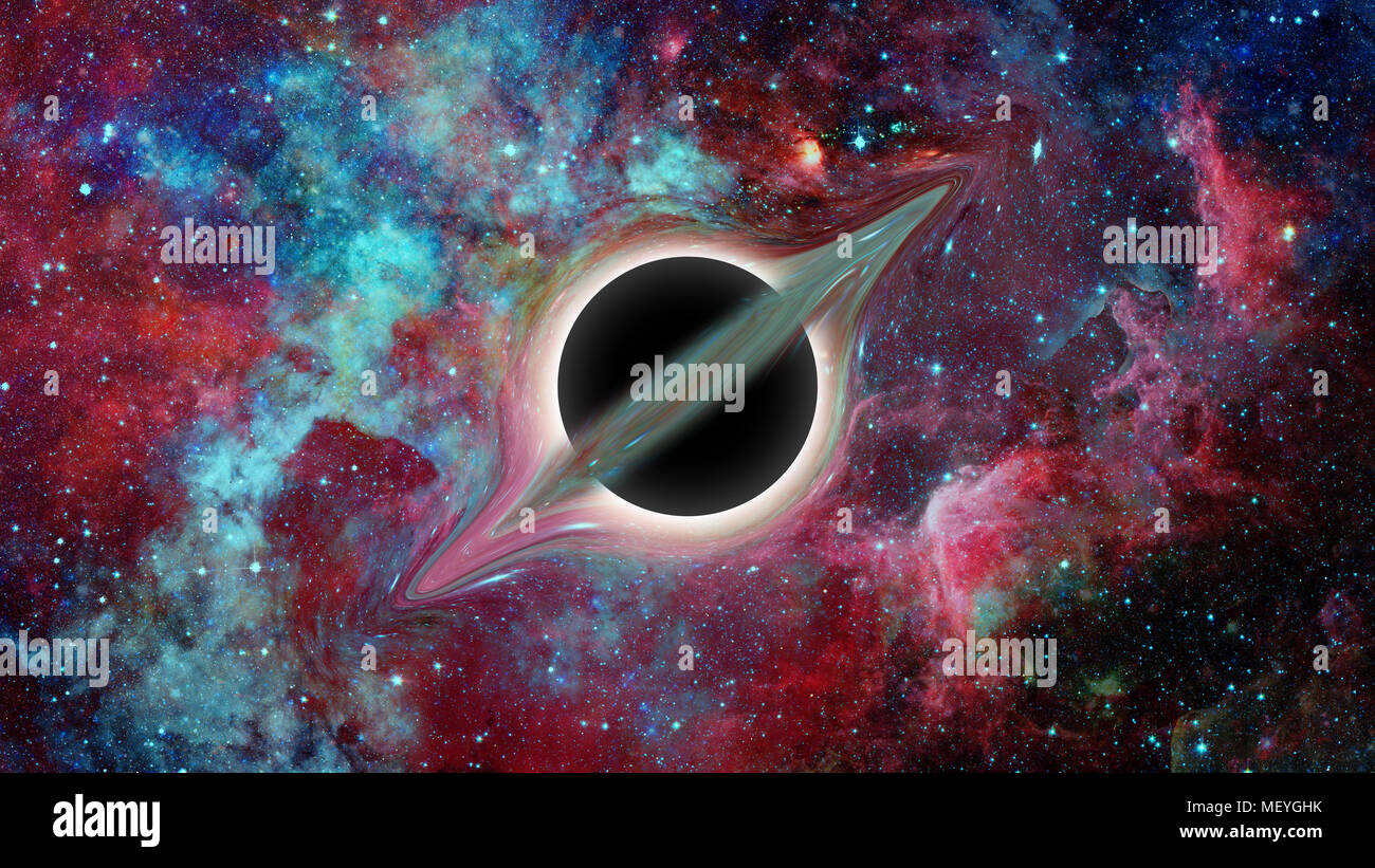 Black hole in outer space. Abstract science art. Elements of this image ...