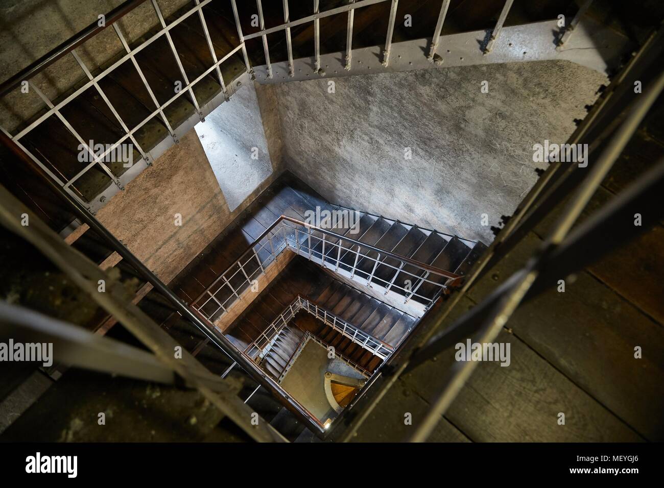 Stairs in a tower Stock Photo - Alamy