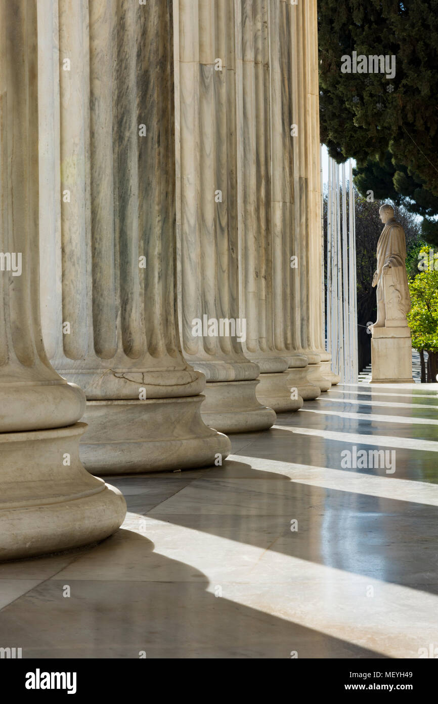 marble columns in zapio building in athens Stock Photo - Alamy