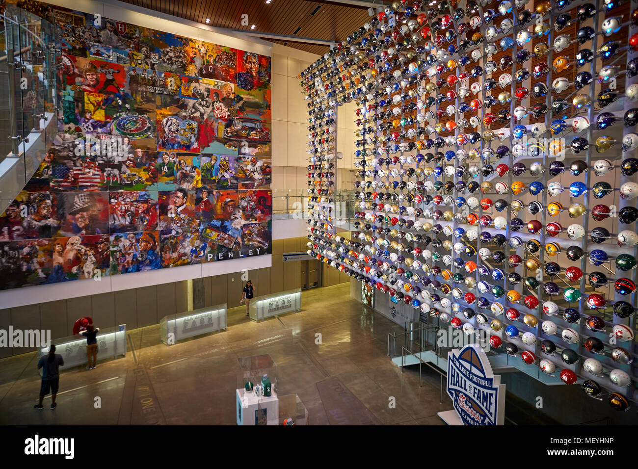 Atlanta capital of the U.S. state of Georgia, Football helmet wall ...