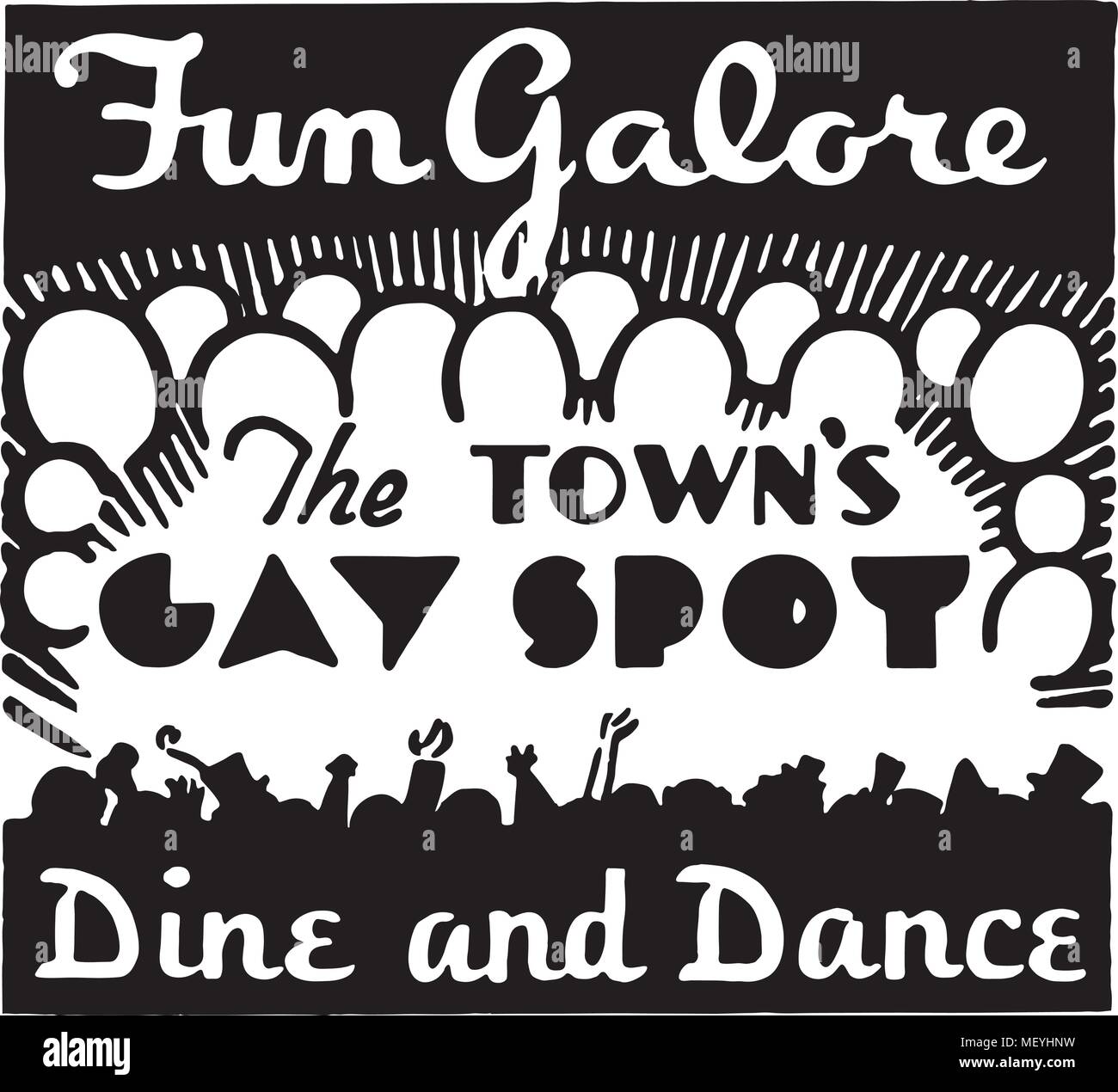 Retro fun dancing Stock Vector Images - Alamy