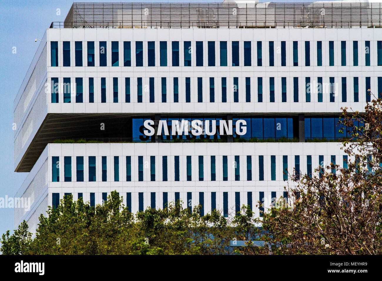 Samsung Corporation in the Silicon Valley of Northern California USA ...