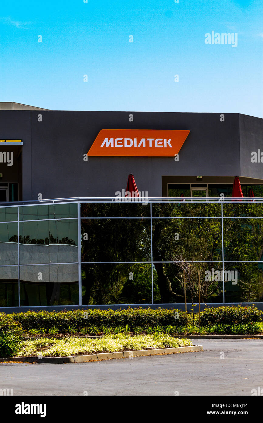 Mediatek Inc semiconductor in the Silicon Valley of Northern California ...