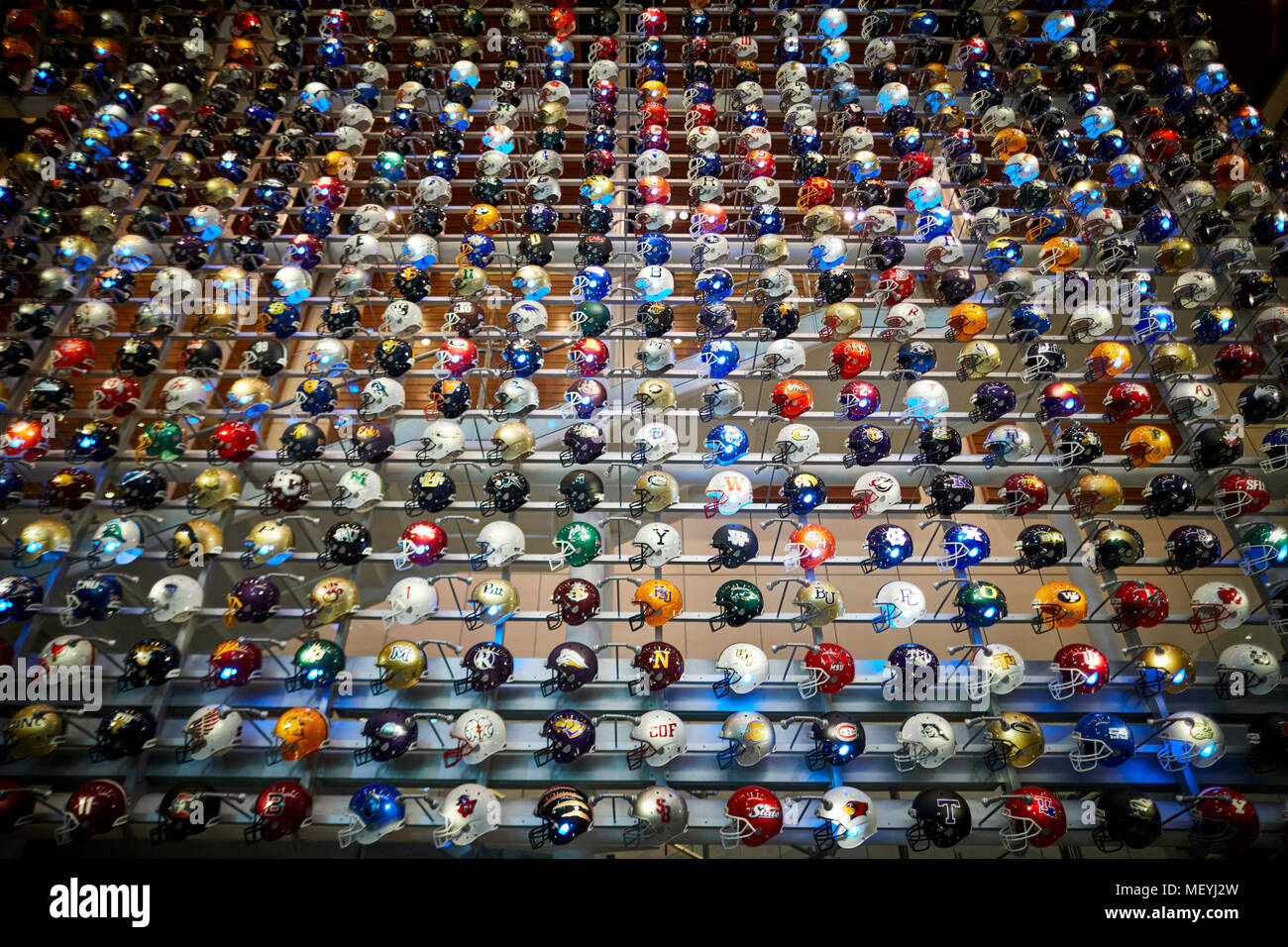Atlanta capital of the U.S. state of Georgia, Football helmet wall ...