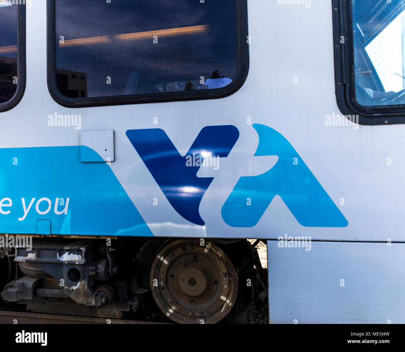 A Valley Transportation Authority (VTA) train in the Silicon Valley of ...