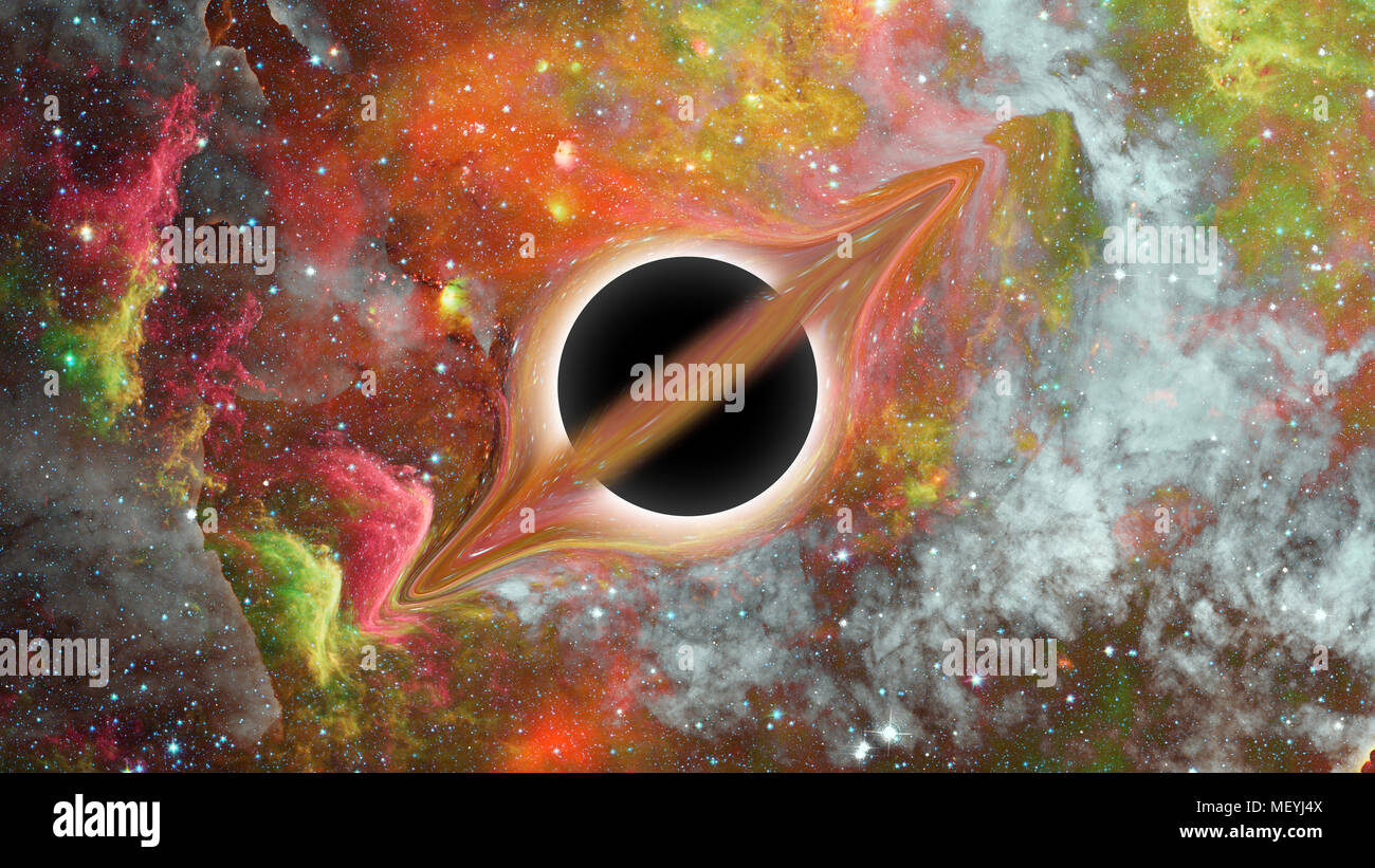 Black hole in outer space. Abstract science art. Elements of this image ...