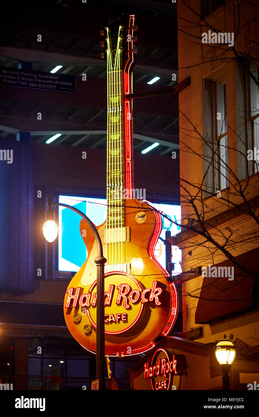 Atlanta capital of the U.S. state of Georgia, Exterior of Hard Rock ...
