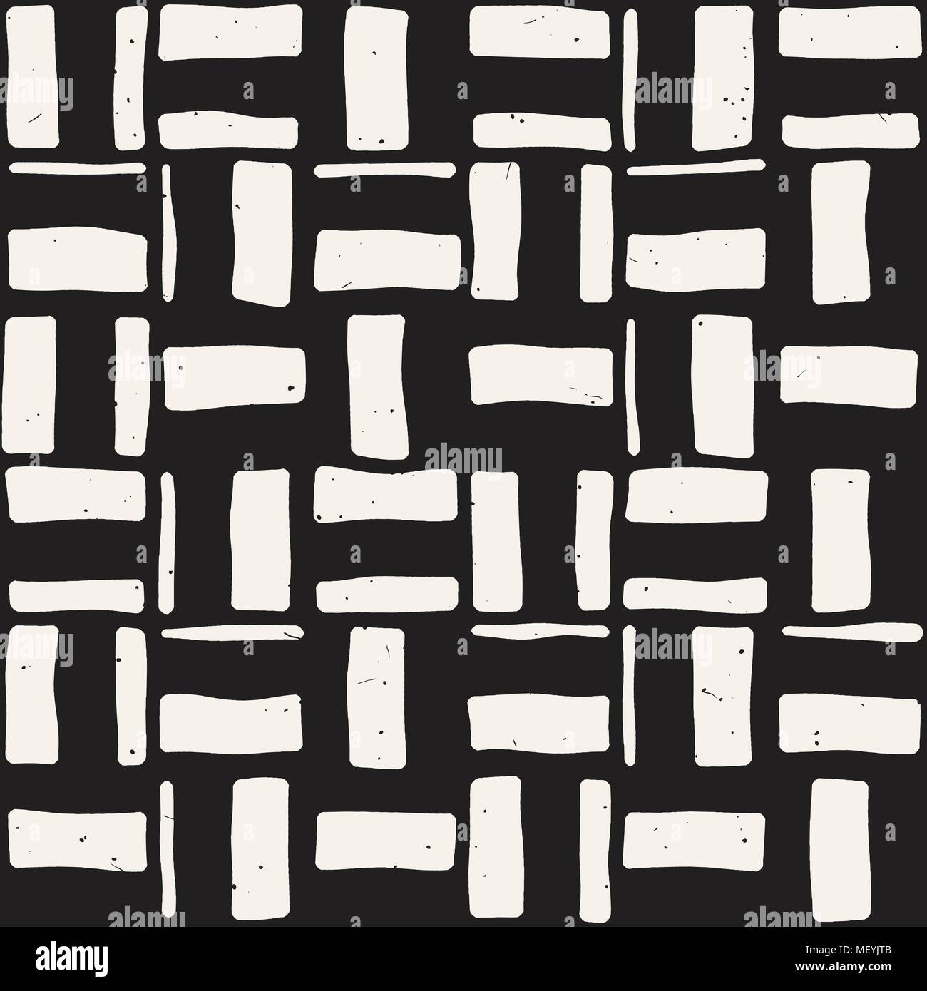 Hand drawn seamless repeating pattern with lines tiling. Grungy ...