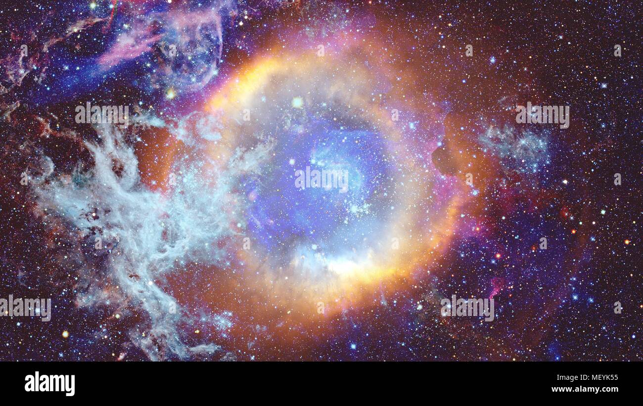 Galaxy and nebula. Elements of this Image Furnished by NASA Stock Photo ...