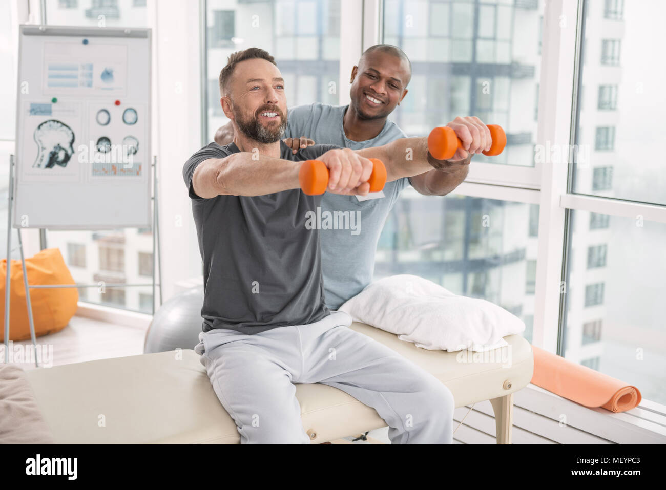 Enjoying the exercise hi-res stock photography and images - Alamy