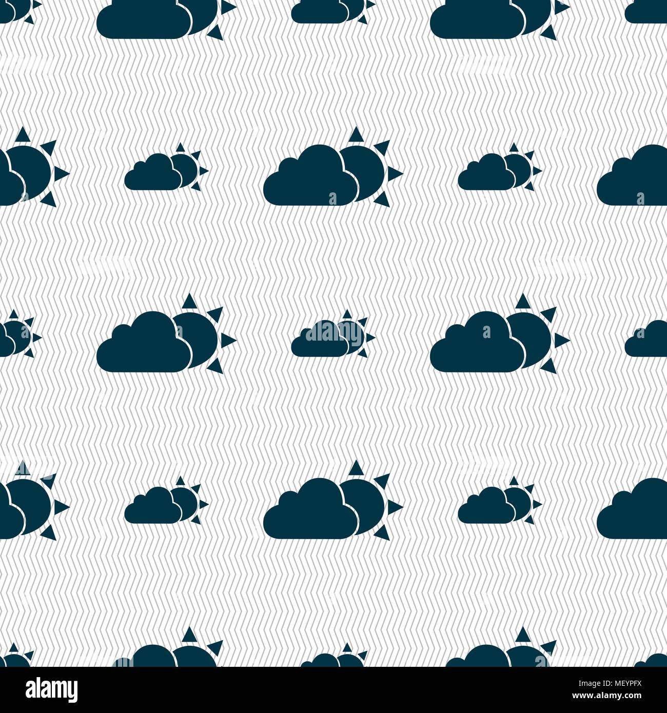 weather icon sign. Seamless pattern with geometric texture. Vector ...