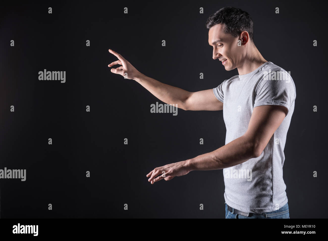 Happy programmer hi-res stock photography and images - Alamy